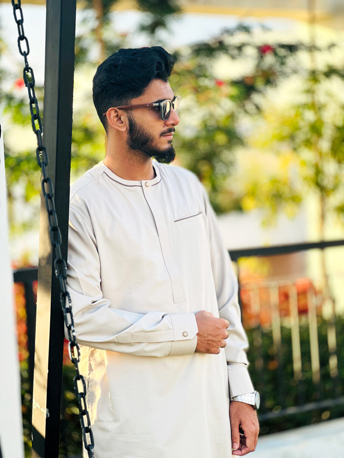 Sudanese Jalabiya Signature Series - Beige | Guraba