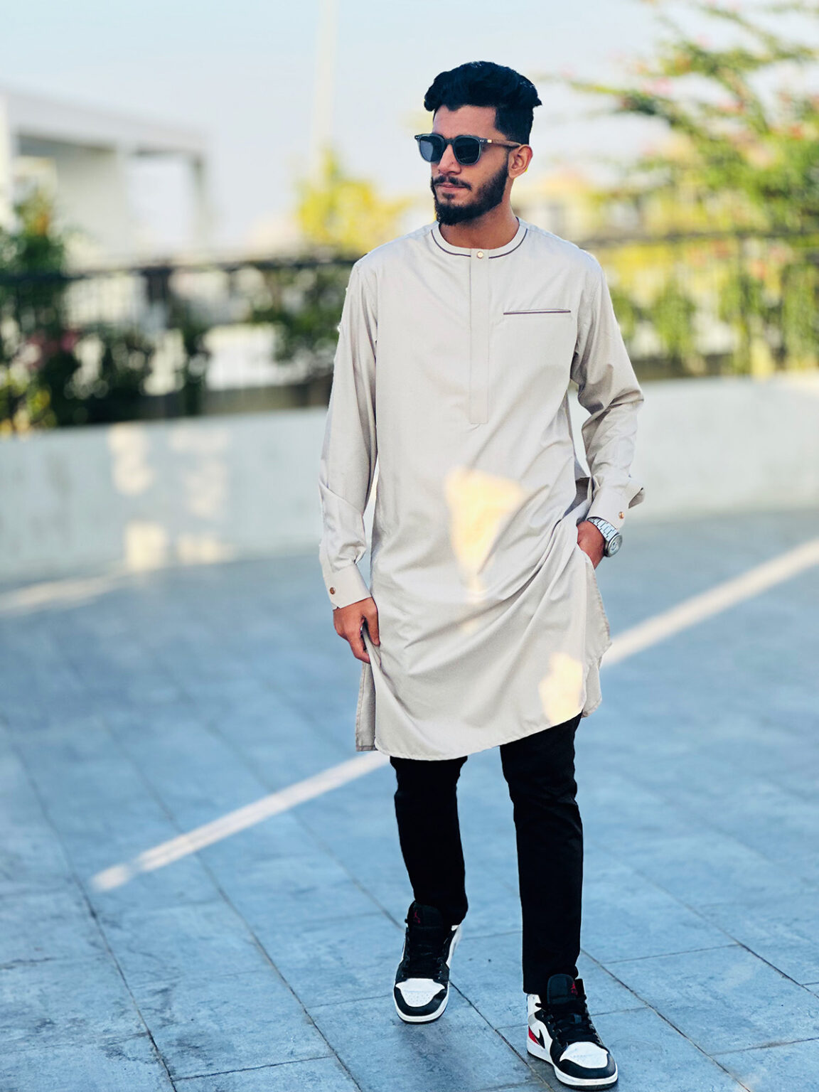 Sudanese Jalabiya Signature Series - Beige | Guraba