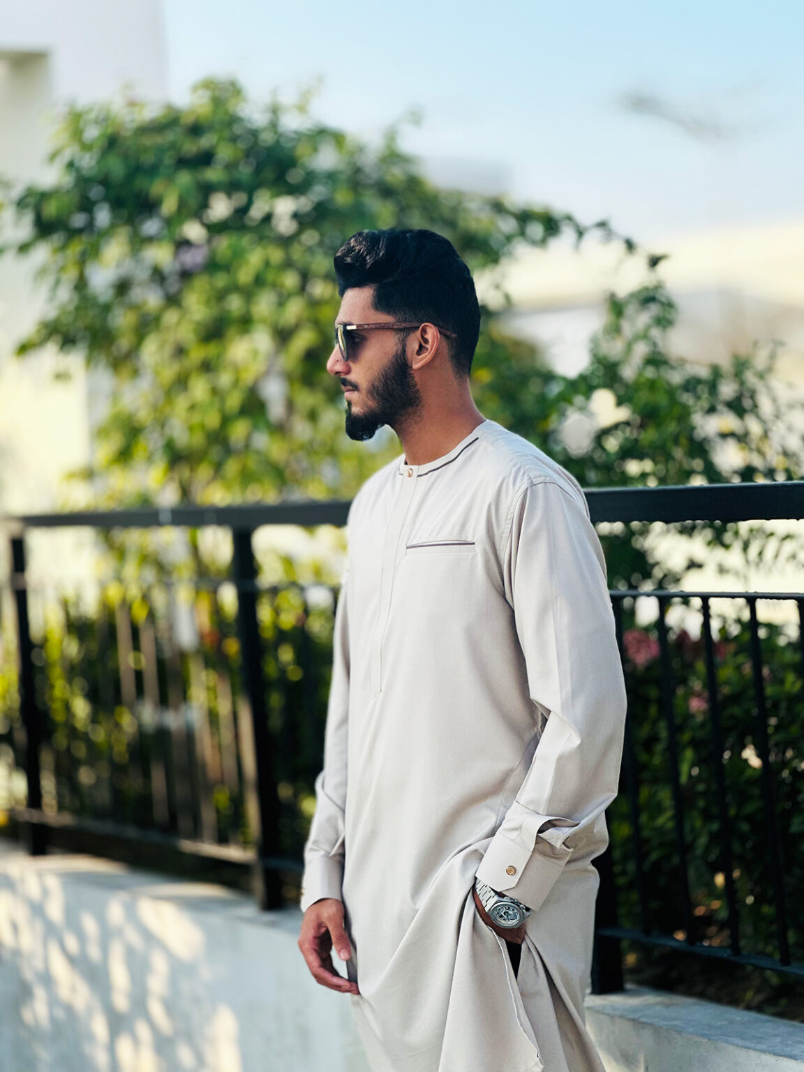 Sudanese Jalabiya Signature Series - Beige | Guraba