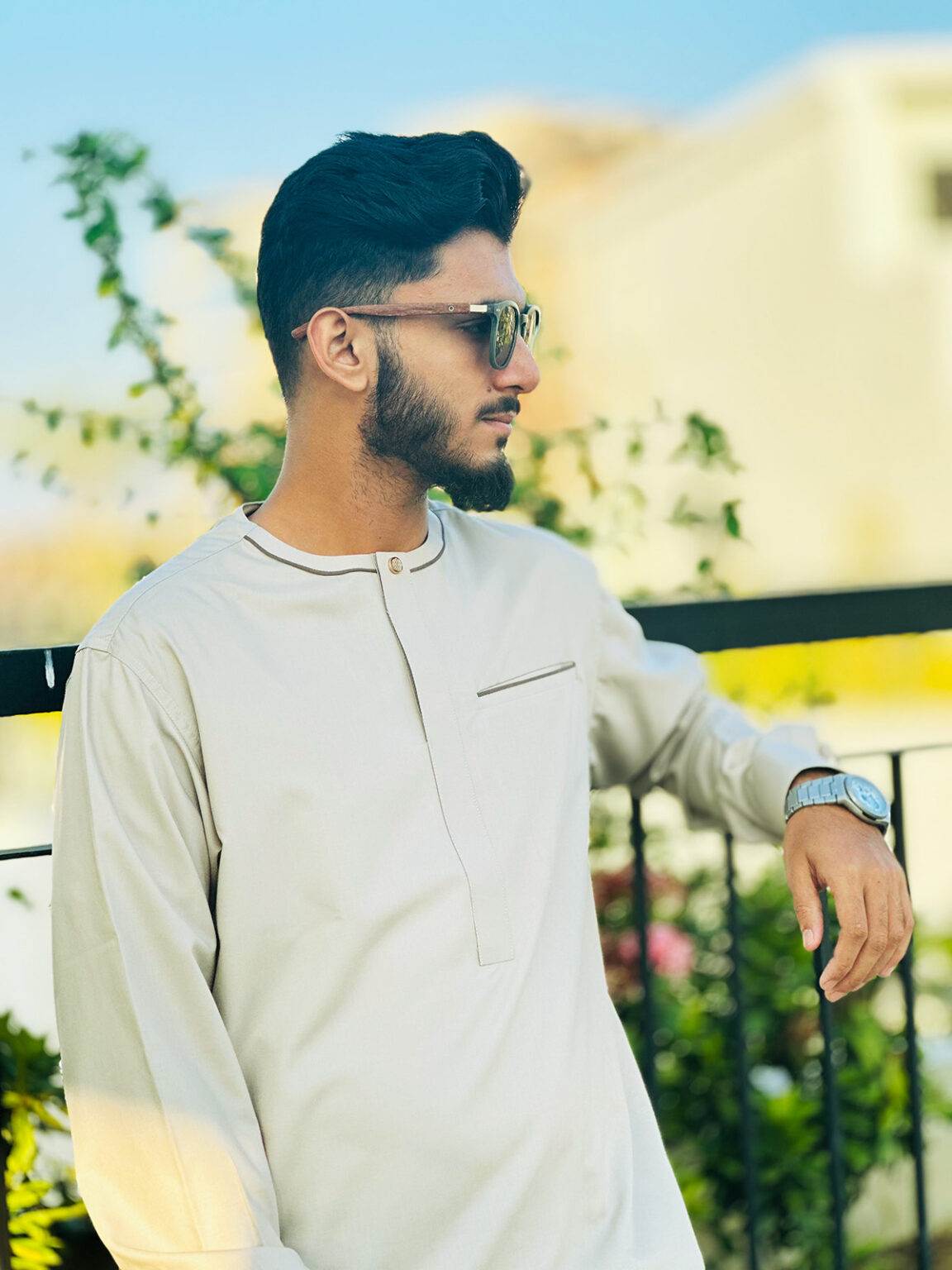 Sudanese Jalabiya Signature Series - Beige | Guraba
