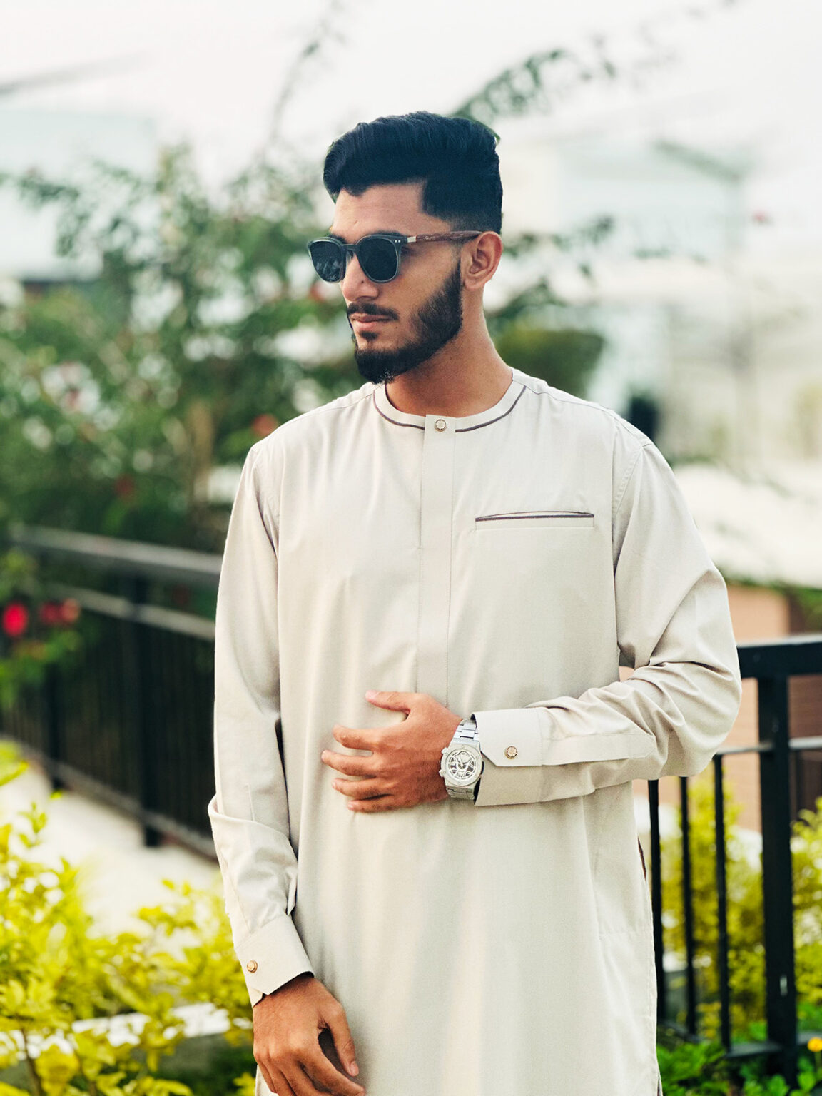 Sudanese Jalabiya Signature Series - Beige | Guraba